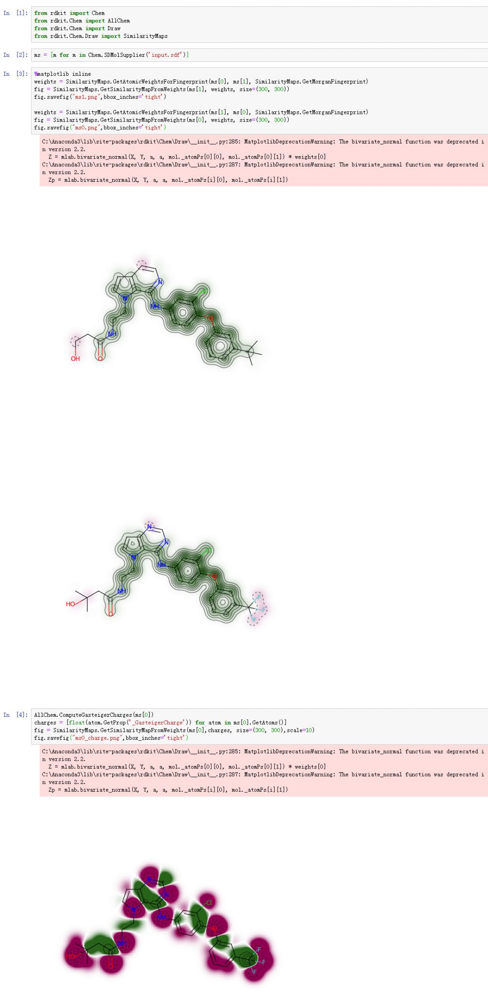 RDKit：Generating Similarity Maps Using Fingerprints - 四川魔德科技有限公司